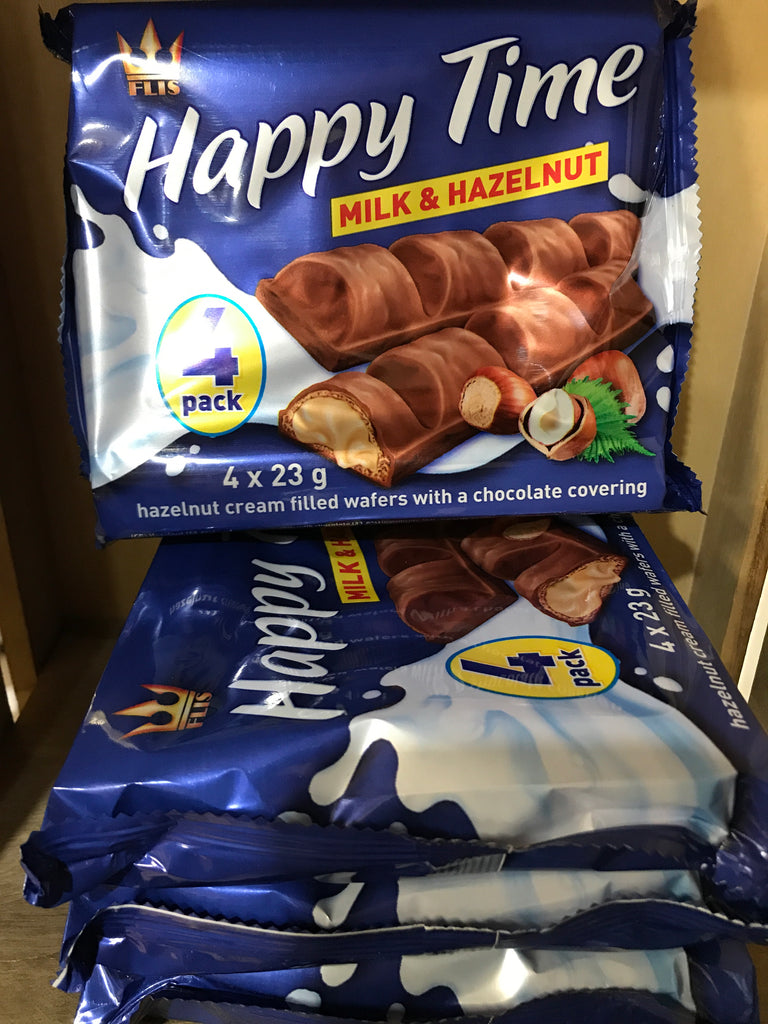 16x Happy Time Milk & Hazelnut (4x4x23g) & Low Price Foods Ltd