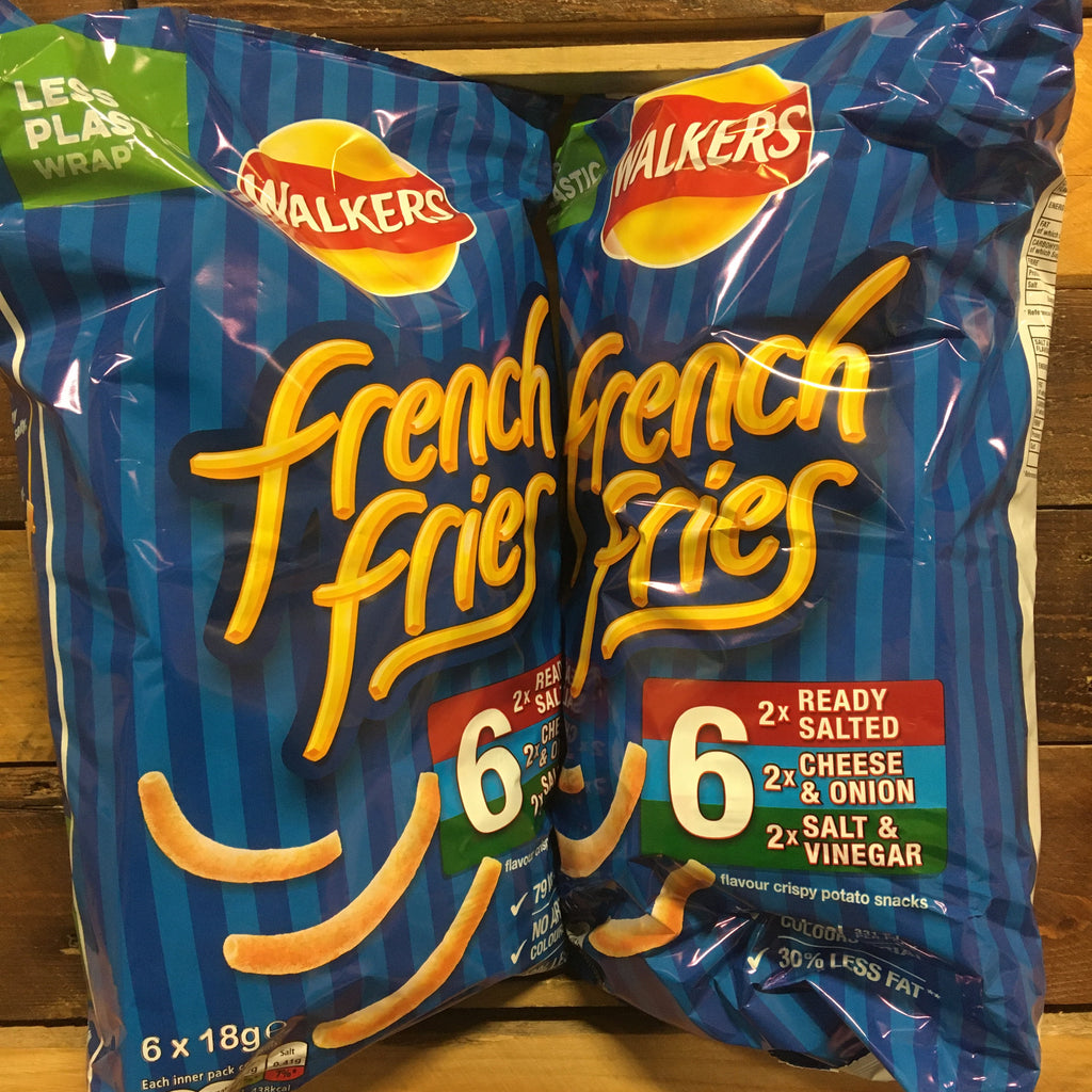 12x Walkers French Fries Variety Snacks Bags (2 Packs of 6x18g) & Low ...