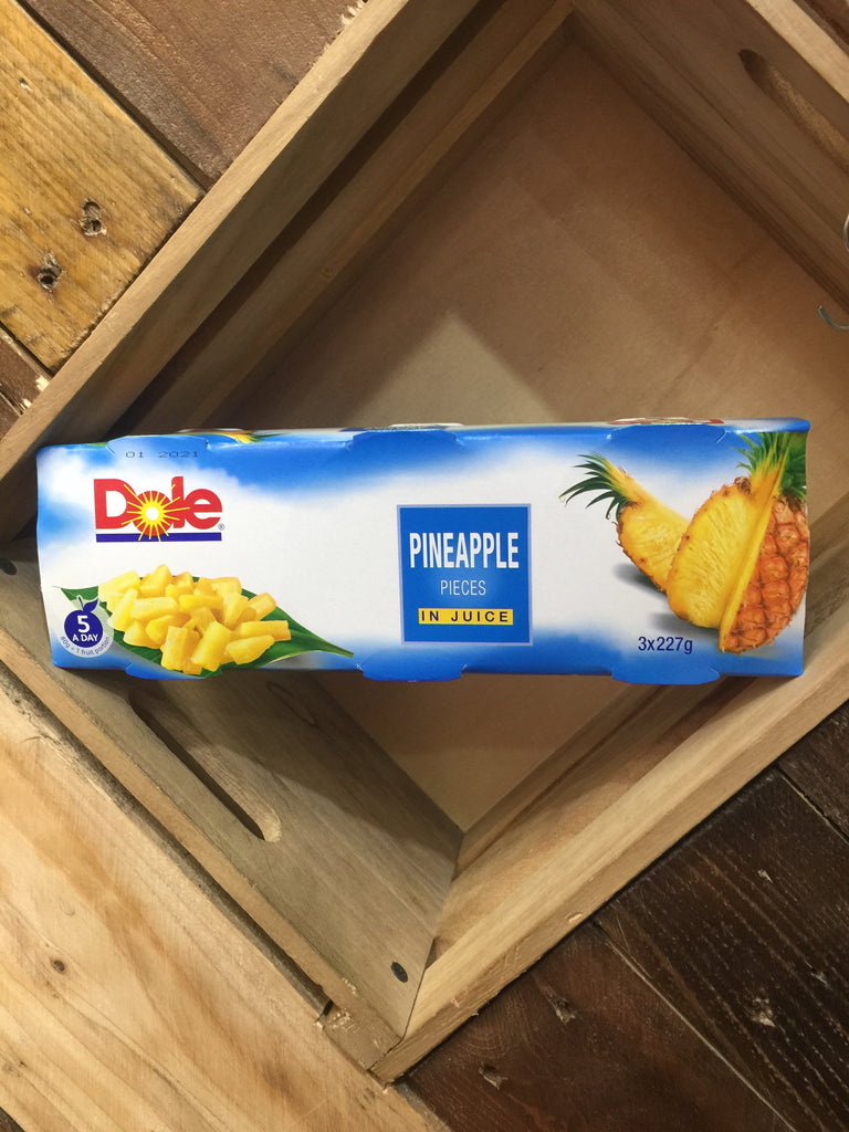 Dole Pineapple Pieces in Juice 3x Tins 227g (681g) & Low Price Foods Ltd