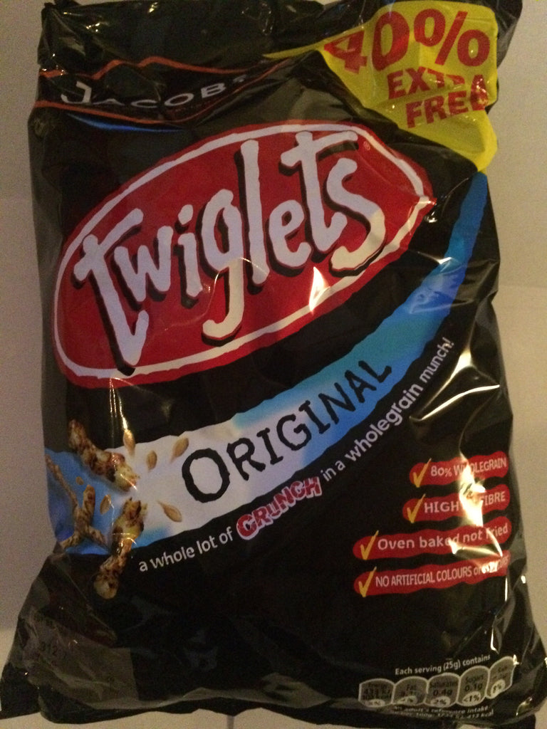 Jacobs Twiglets Original 40% Extra Free 150g & Low Price Foods Ltd