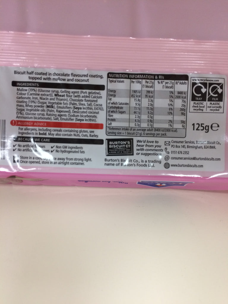 12x Lyons Coconut Mallow Cakes (2 Packs of 6) & Low Price Foods Ltd