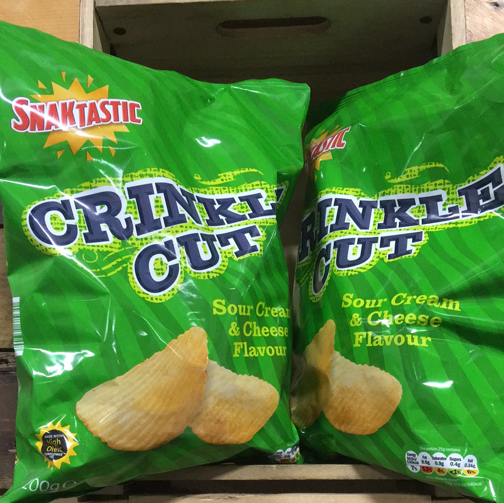 4x Snaktastic Crinkle Cut Sour Cream & Cheese (4x200g) & Low Price ...
