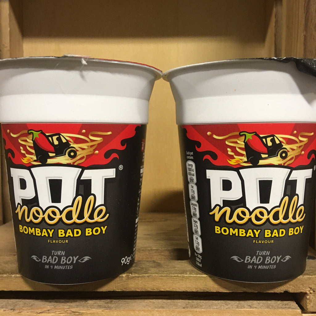 2x Pot Noodle Bombay Bad Boy Pots (2x90g) & Low Price Foods Ltd