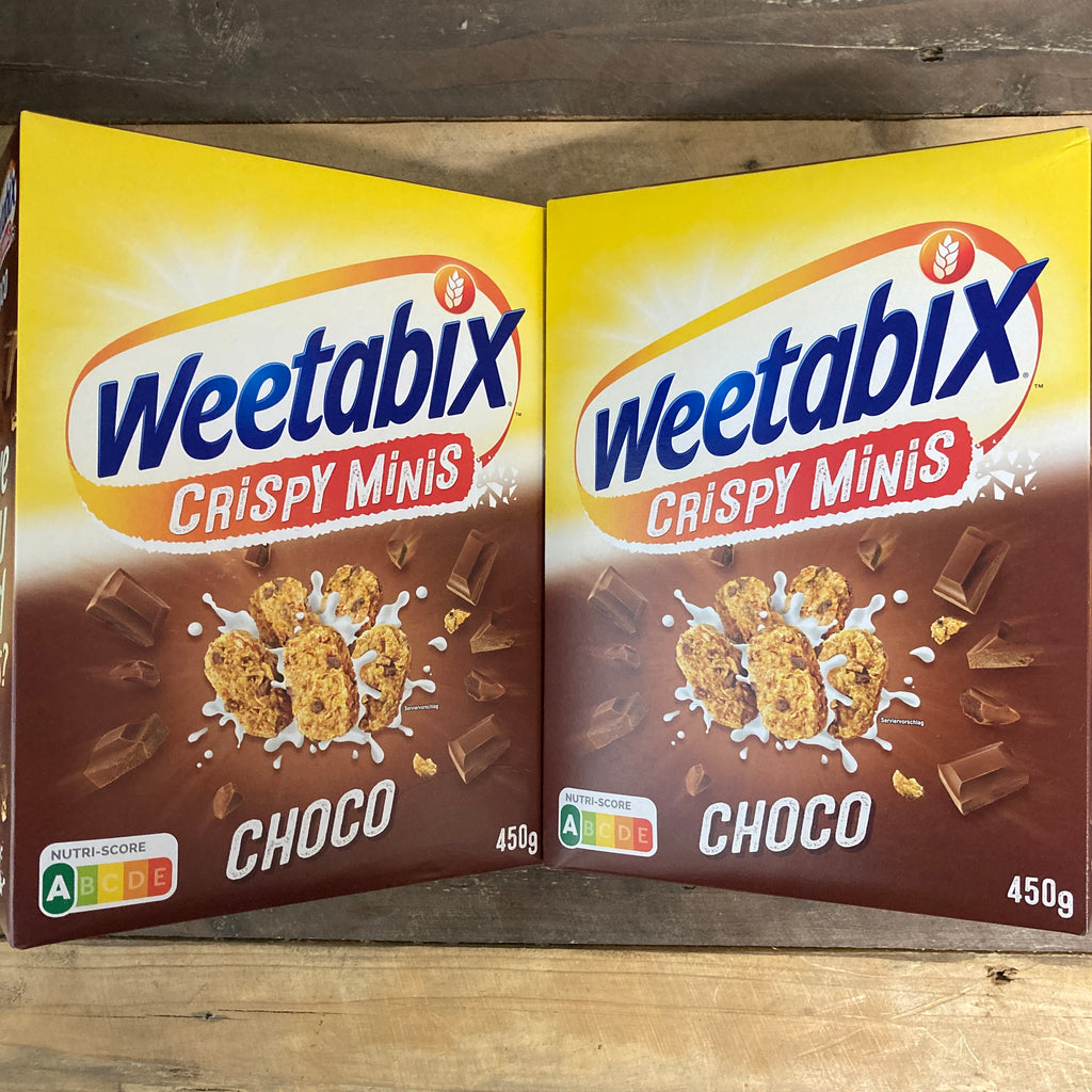 2x Weetabix Crispy Minis Chocolate Chip Cereal (2x450g) & Low Price ...