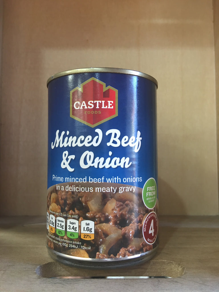 Castle Foods Minced Beef & Onion 385g & Low Price Foods Ltd