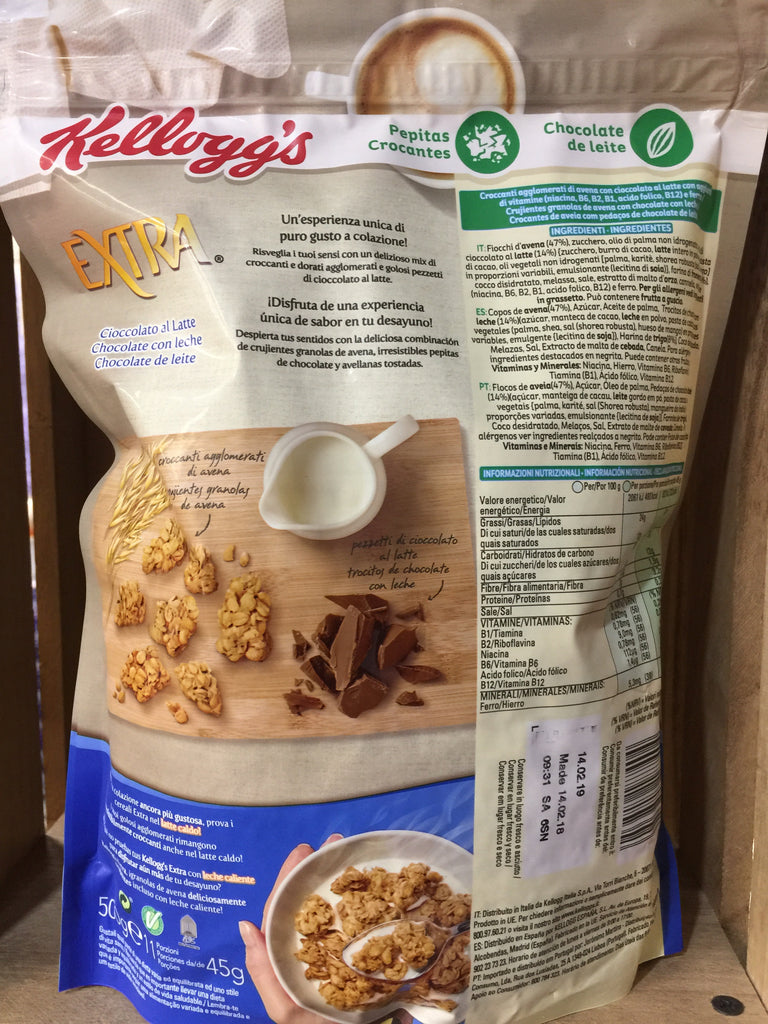 Kellogg’s Extra Milk Chocolate Cereal 500g & Low Price Foods Ltd