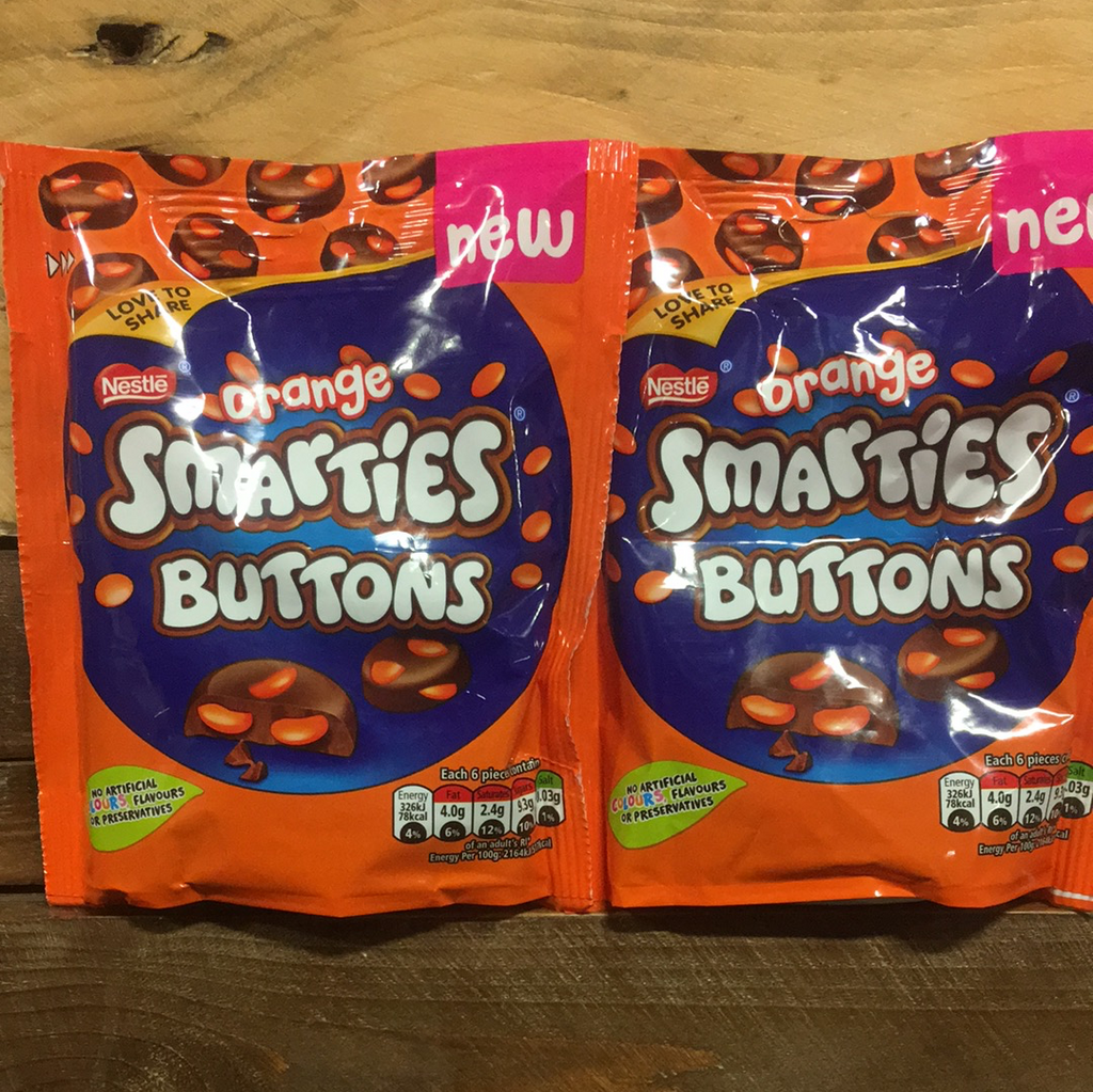 4x Nestle Orange Smarties Buttons Sharing Bags (4x85g) & Low Price ...