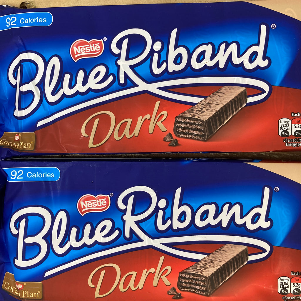 32x Blue Riband Dark Chocolate Wafer Bars (4 Packs of 8x17.5g) & Low ...