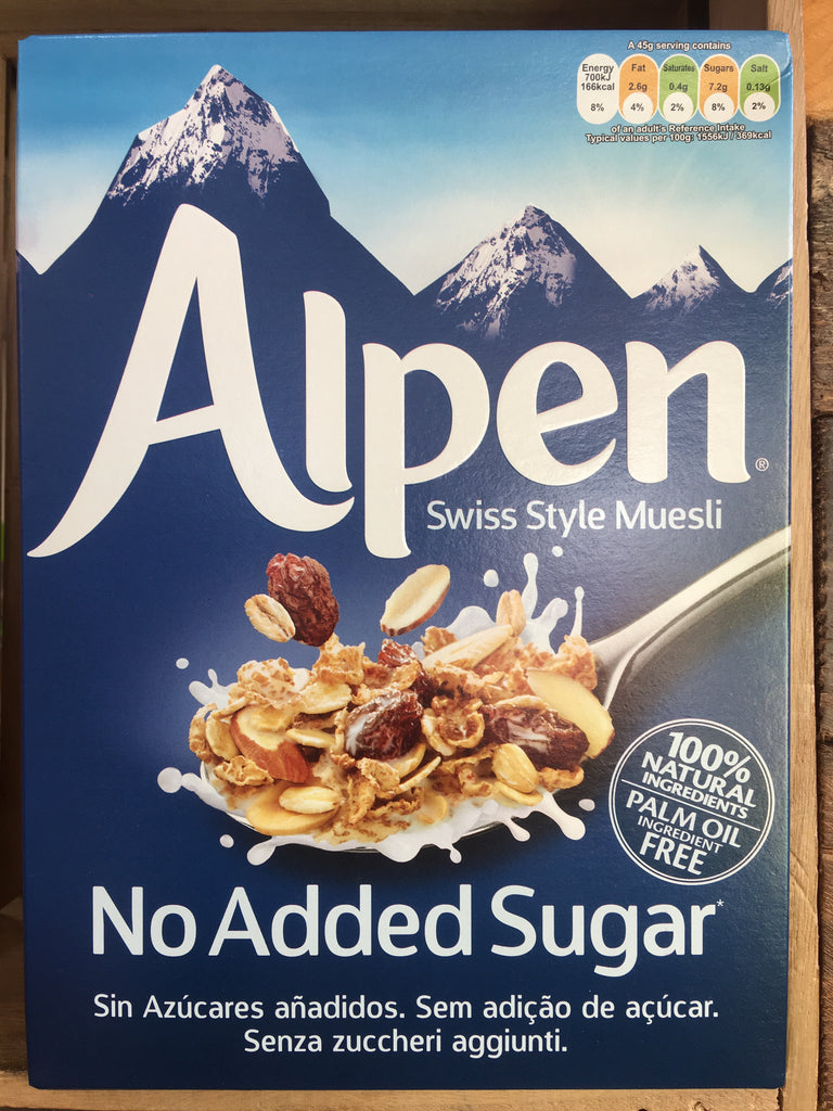 2x Alpen No Added Sugar Swiss Style Muesli (2x560g) & Low Price Foods Ltd