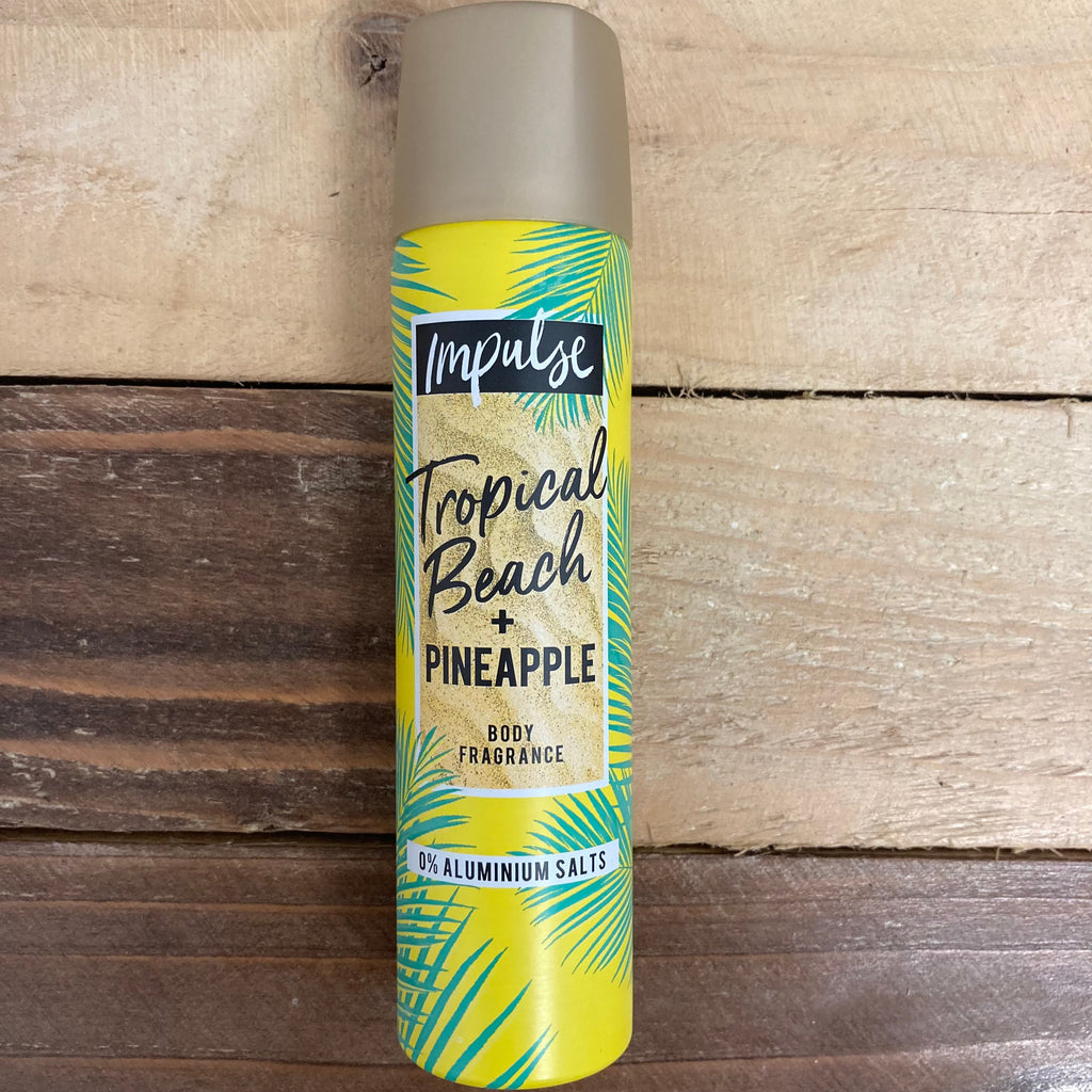 Impulse Deodorant Body Spray Tropical Beach & Pineapple 75ml & Low ...