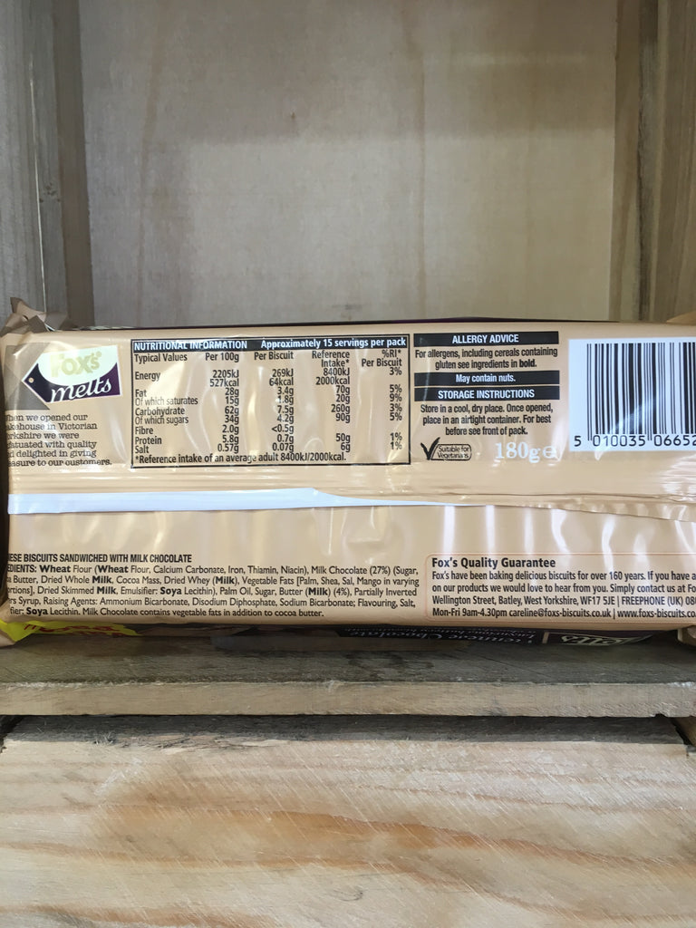Fox's Viennese Chocolate Melts 180g & Low Price Foods Ltd