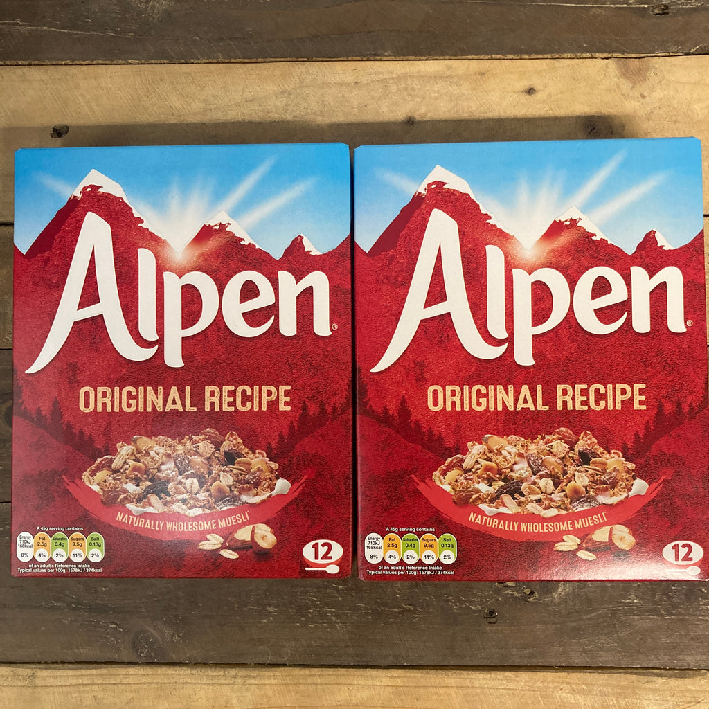 2x Alpen Original Swiss Style Muesli Boxes (2x550g) & Low Price Foods Ltd