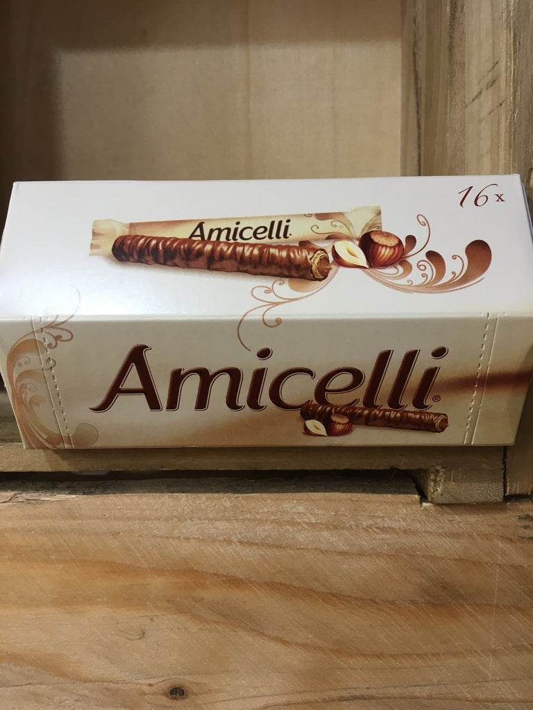 Amicelli 16 Pack Chocolate & Hazelnut Wafer 16x12.5g & Low Price Foods Ltd