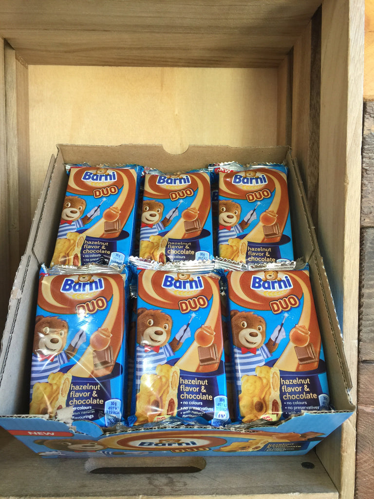 24x Barni Duo Hazelnut & Chocolate Flavour Cake Bar (24x30g) & Low ...