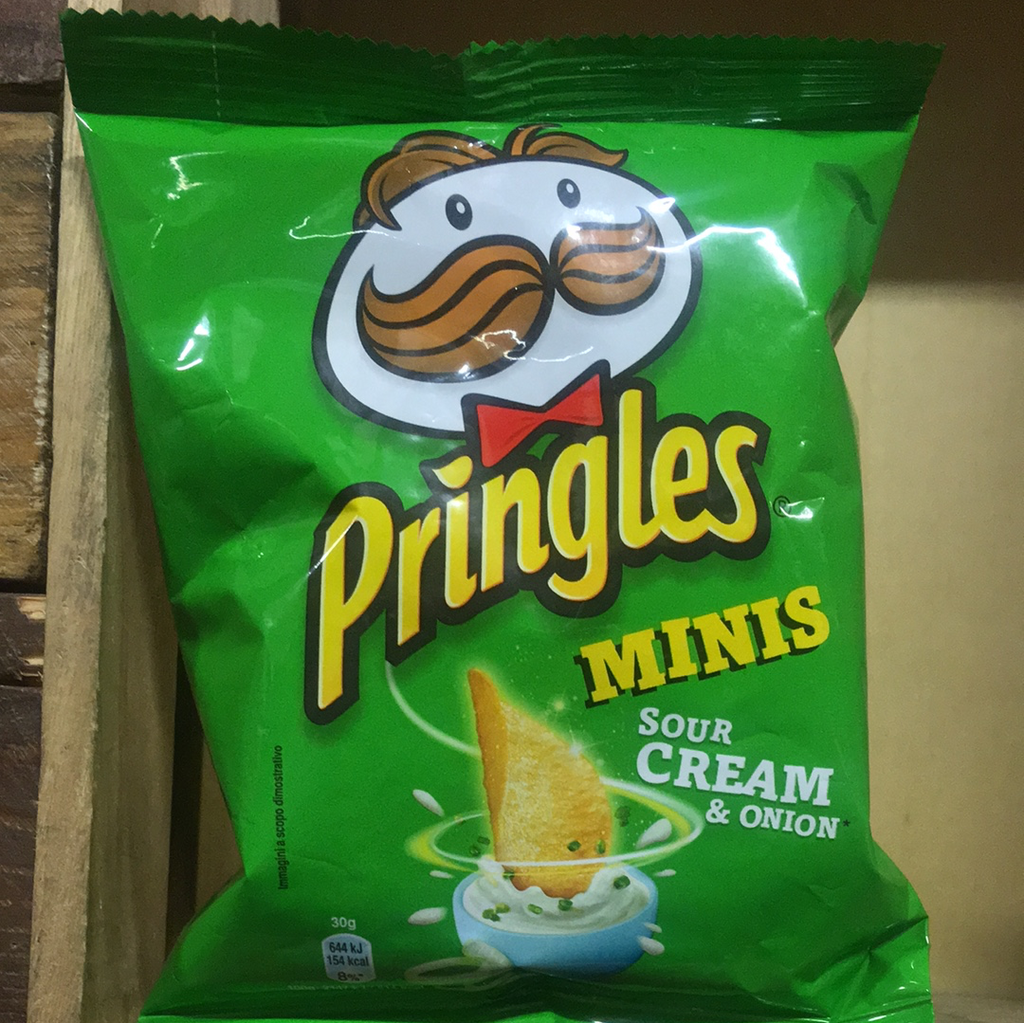 12x Pringles Minis Sour Cream & Onion (12x30g Bags) & Low Price Foods Ltd
