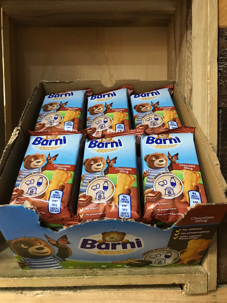 24x Barni Chocolate Flavour Cake Bar (24x30g) & Low Price Foods Ltd