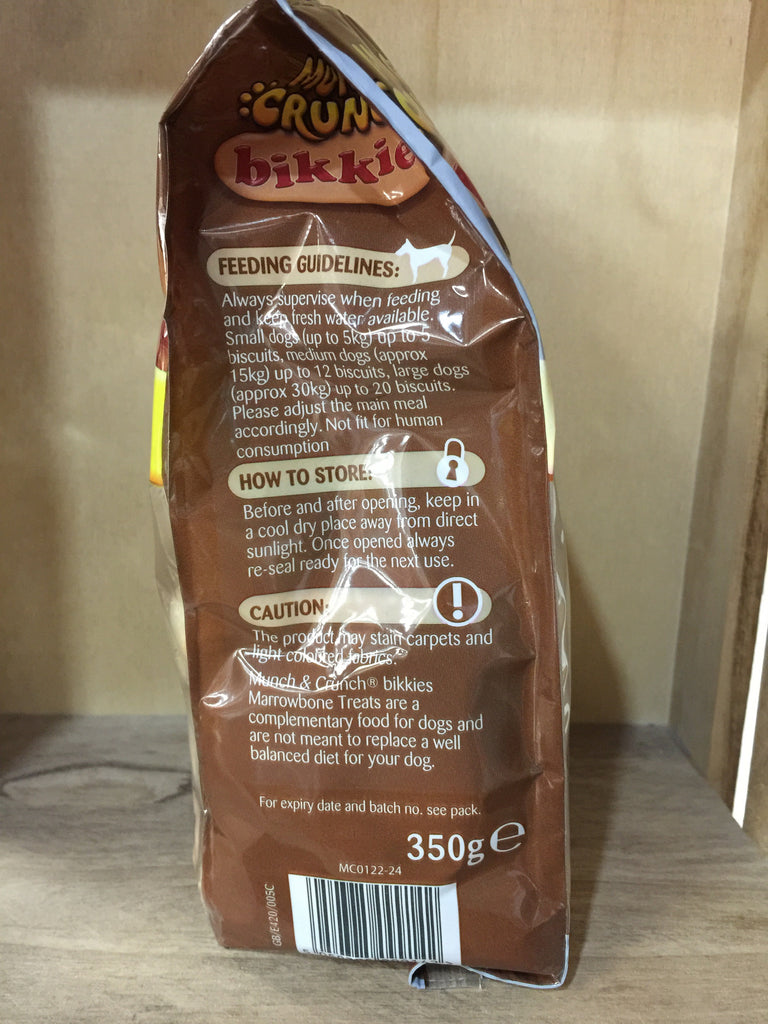 Munch & Crunch Bikkies Marrowbone Treats 350g & Low Price Foods Ltd