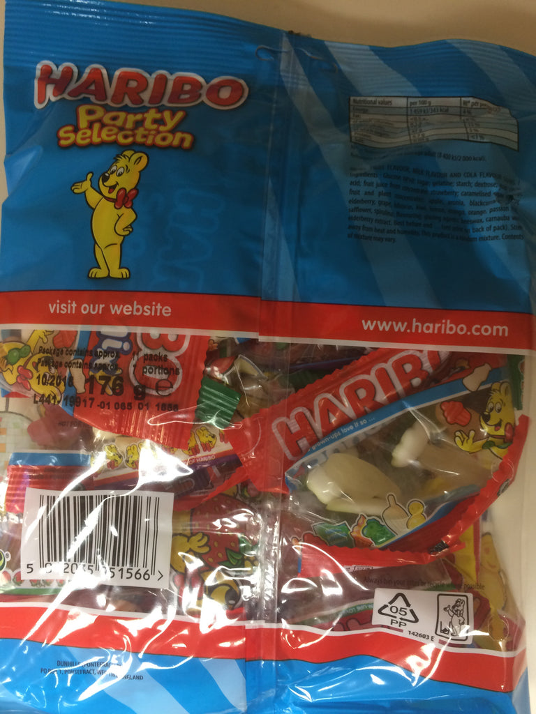 Haribo Party Selection 11 Mini Bags 176g & Low Price Foods Ltd