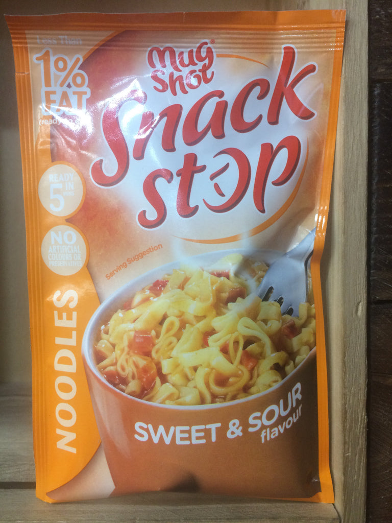 Mug Shot Snack Stop Sweet & Sour Flavour 60g & Low Price Foods Ltd