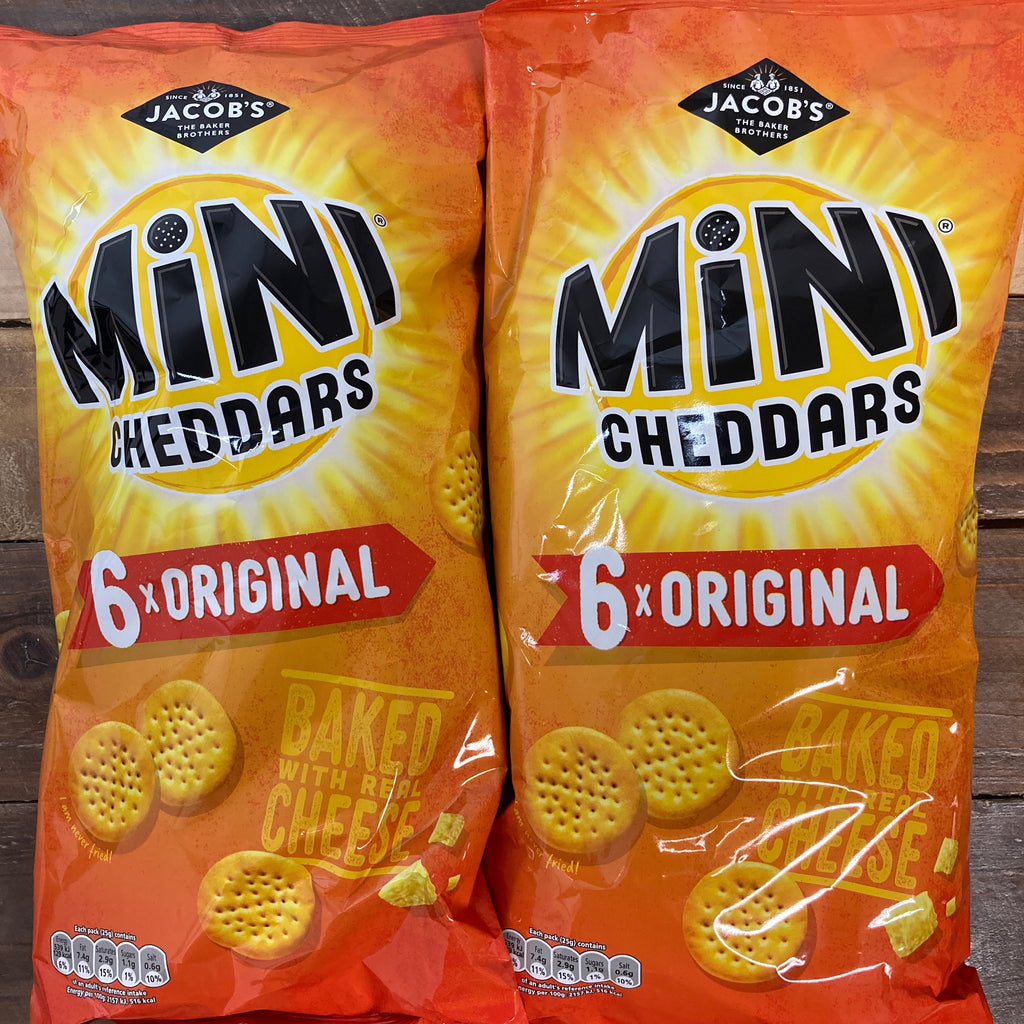 12x Mini Cheddars Original Cheese Snack (2 Packs of 6x23g) & Low Price ...