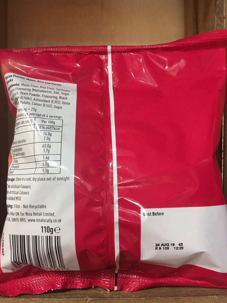Heritage Bacon Rashers 110g & Low Price Foods Ltd
