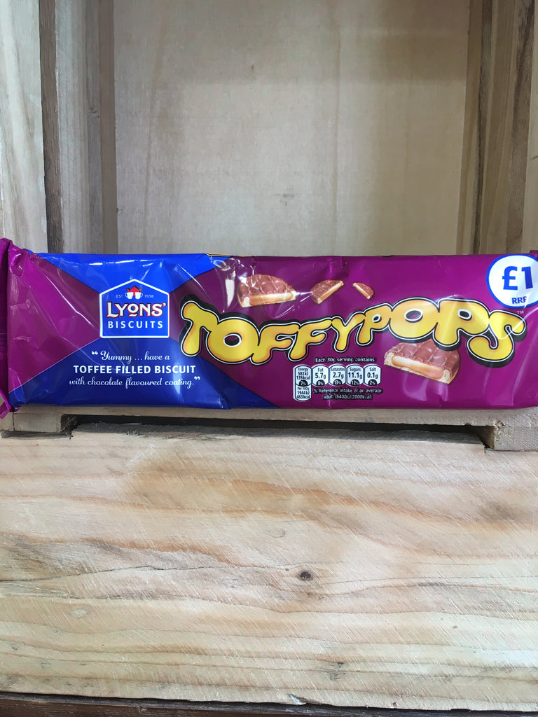 3x Lyons' Toffypops Toffee Filled Biscuits (3x120g) & Low Price Foods Ltd