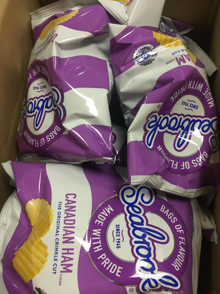 24x Seabrook Canadian Ham Crisps 24x31.8g & Low Price Foods Ltd