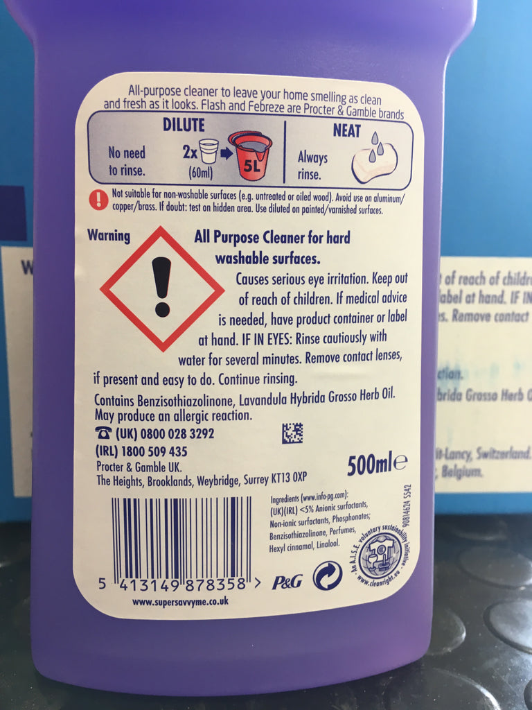 Flash Liquid All Purpose Floor Cleaner Lavender 500ml & Low Price Foods Ltd