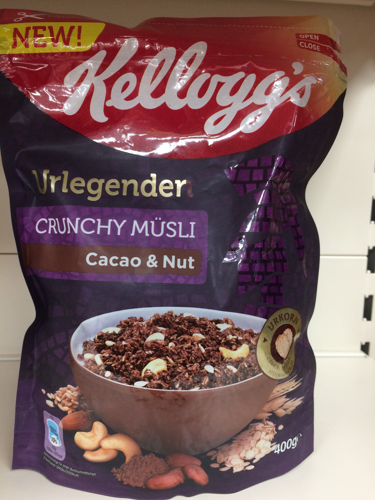 Kelloggs Crunchy Musli with Cacao & Nut 400g & Low Price Foods Ltd