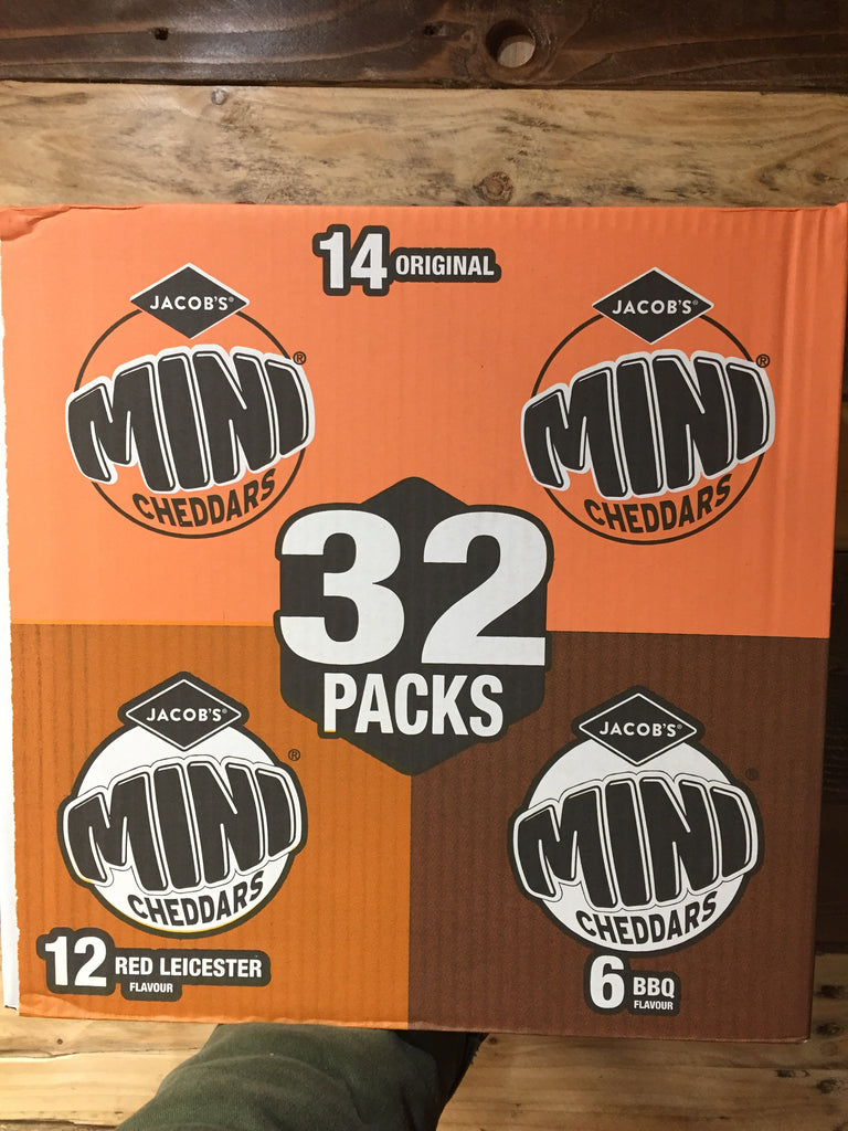 32 Packs Jacobs Mini Cheddars Variety Box & Low Price Foods Ltd