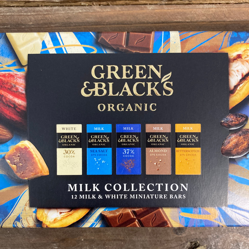 12x Green & Black's Miniature Milk Chocolate Bars (1 Packs of 12 Bars ...