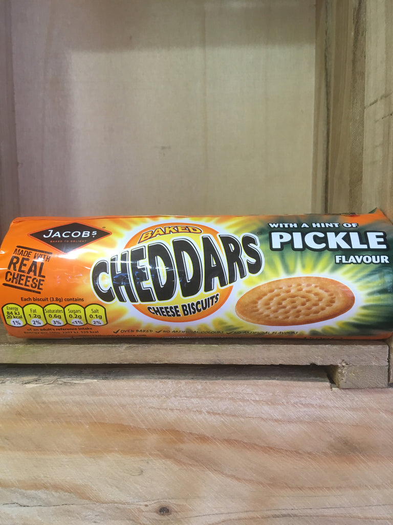 2x Packets of Jacobs Cheddars Cheese Biscuits with Hint of Pickle (2x1 ...