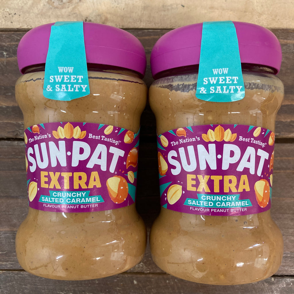 2x Sun-Pat Extra Crunchy Salted Caramel Peanut Butter (2x300g) & Low ...