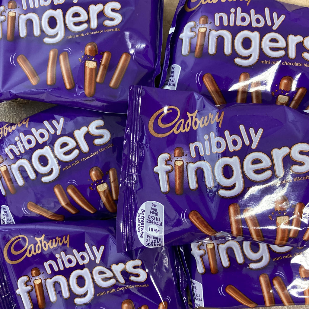 10x Cadbury Nibbly Fingers Bags (10x40g) & Low Price Foods Ltd