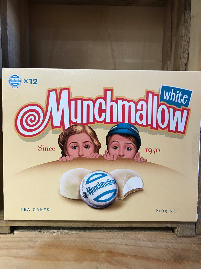 Munchmallow White Tea Cakes (12x17.5g) 210g & Low Price Foods Ltd