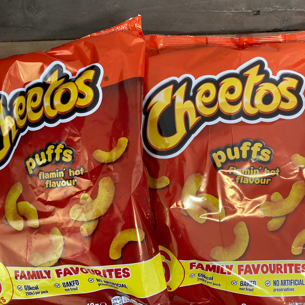12x Cheetos Puffs Flamin' Hot Snack Bags (2 Packs of 6x13g) & Low Price ...