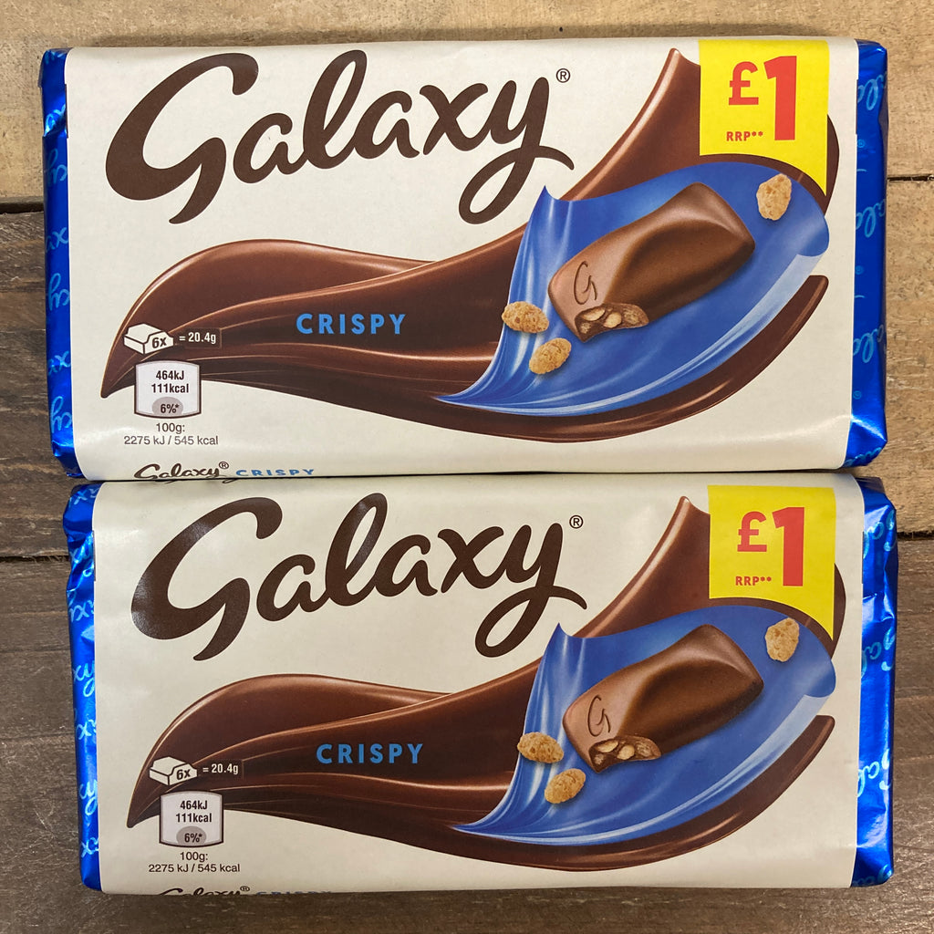 3x Galaxy Crispy Chocolate Bars (3x102g) & Low Price Foods Ltd