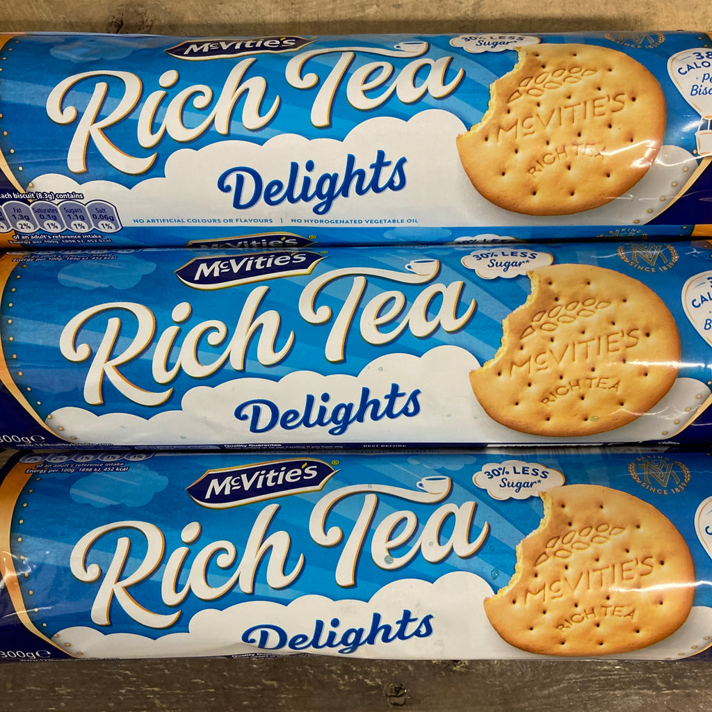 3x Mcvities Light Rich Tea Biscuits (3x300g) & Low Price Foods Ltd