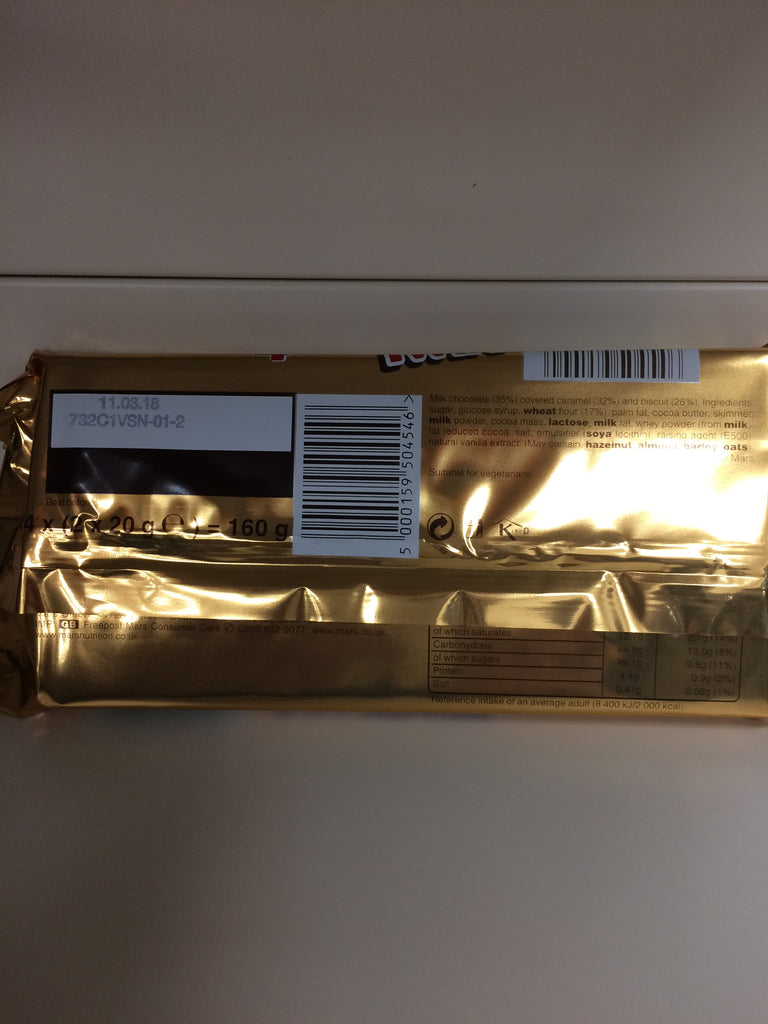 Twix 4x (2x 20g) Pack & Low Price Foods Ltd