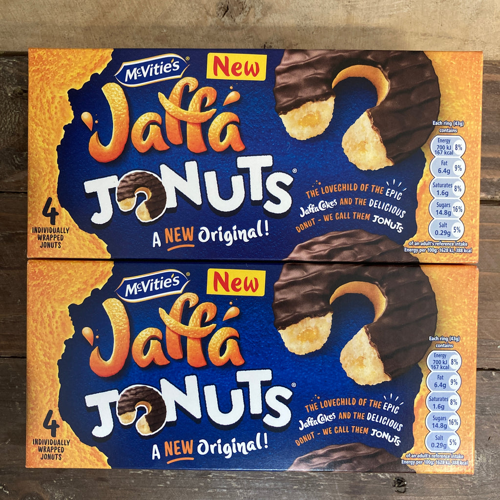 8x Mcvitie's Jaffa Cake Jonuts (2 Packs of 4) & Low Price Foods Ltd
