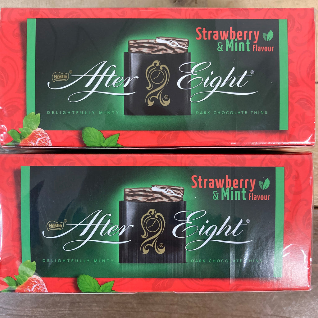 48x After Eight Mint & Strawberry Chocolate Thins (2 Packs of 24 Mints ...