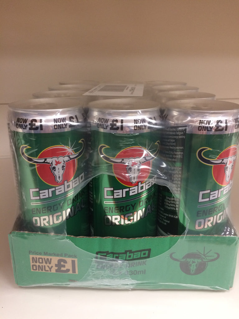 Carabao Energy Drink Original Case of 12x 330ml & Low Price Foods Ltd