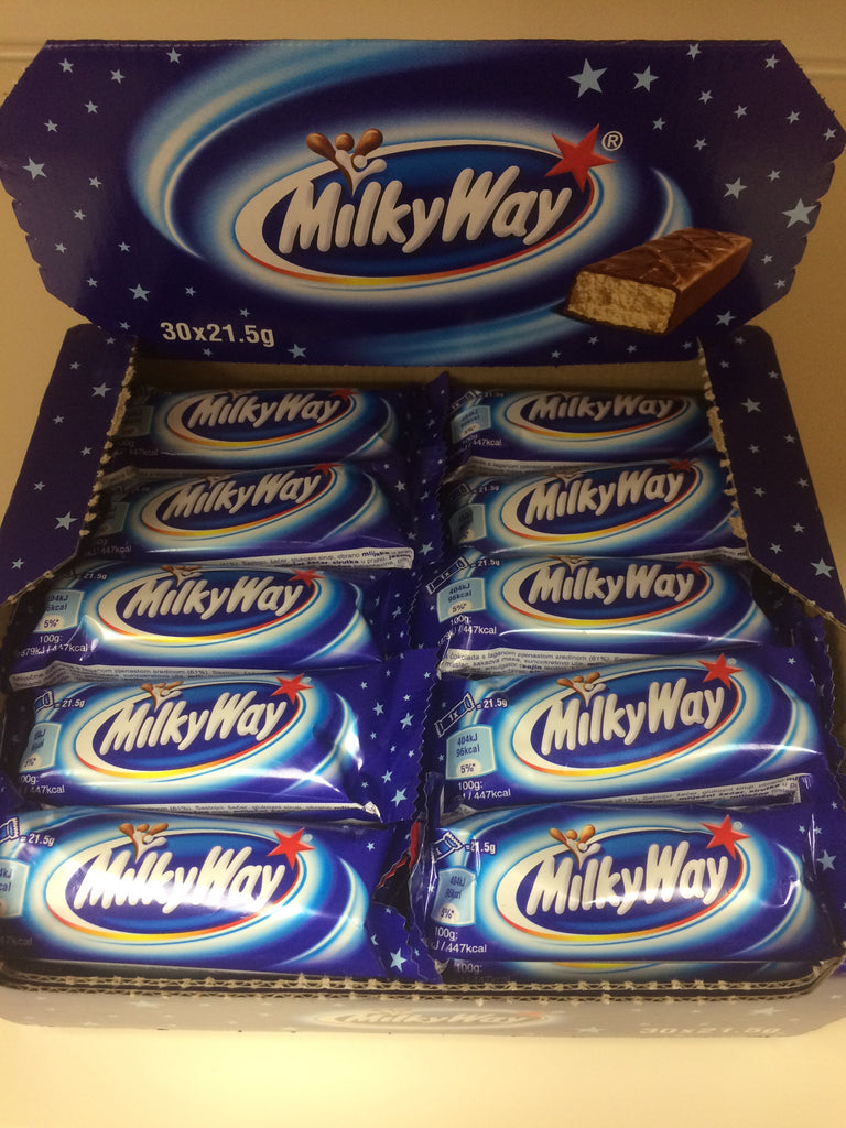 MilkyWay Box of 30x Chocolate Bars 21.5g & Low Price Foods Ltd