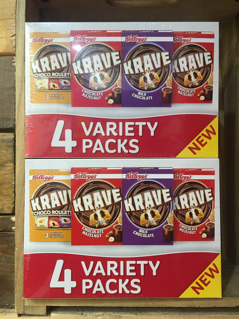 8x Kellogg's Krave Variety Packs (2 Packs of 4x30g) & Low Price Foods Ltd