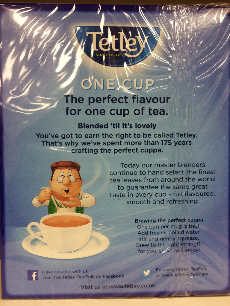 Tetley One Cup Tea Bags 72 Pack & Low Price Foods Ltd