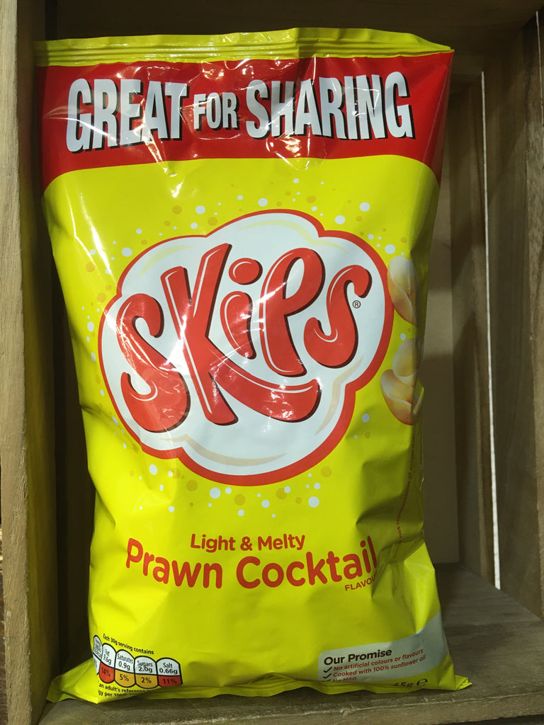 6x Skips Prawn Cocktail Crisps Sharing Bags (6x65g) & Low Price Foods Ltd