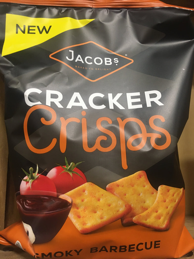 4x Jacobs Cracker Crisps Smokey BBQ (4x150g) & Low Price Foods Ltd