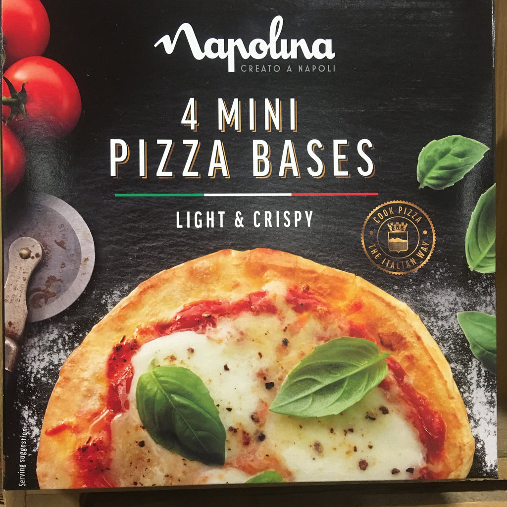 8x Napolina Mini Pizza Bases (2 Boxes of 4x75g) & Low Price Foods Ltd