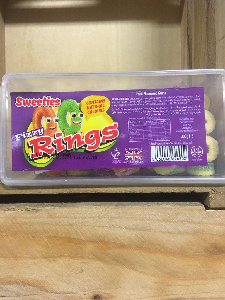 Sweeties Fizzy Rings 200g & Low Price Foods Ltd