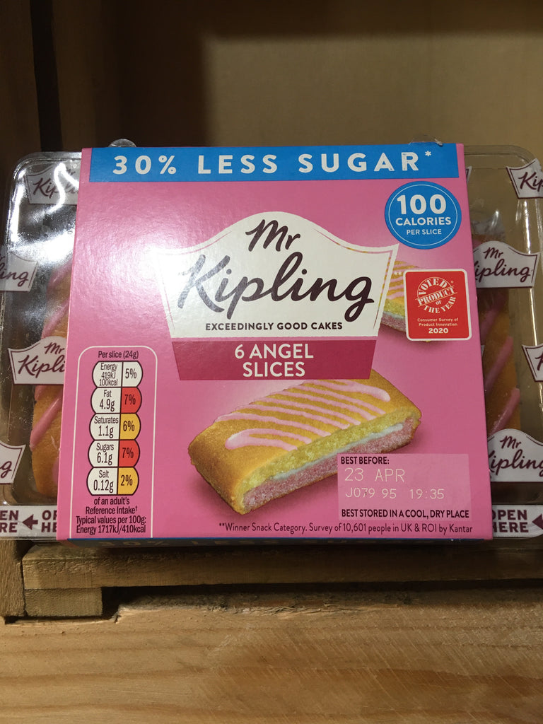 Mr Kipling Angel Slice 6 Pack 30% Less Sugar & Low Price Foods Ltd